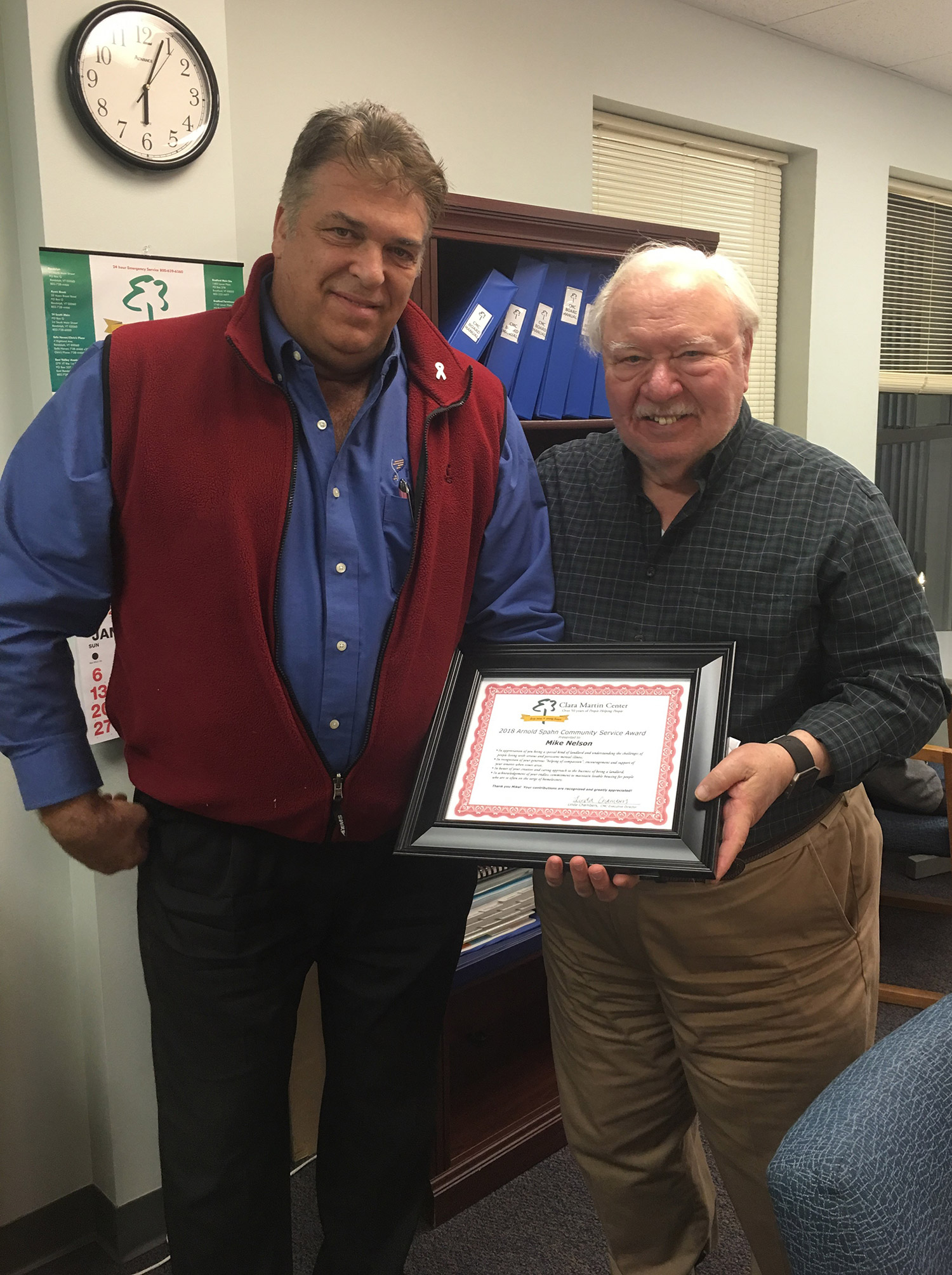 Arny Spahn Community Service Award 2018 Recipient - Clara Martin Center